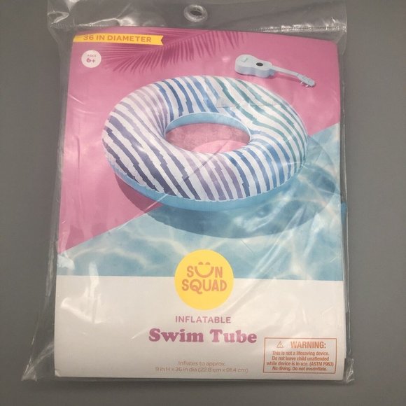 Sun Squad | Other | Sun Squad Inflatable Swim Tube 36 Inches Diameter ...